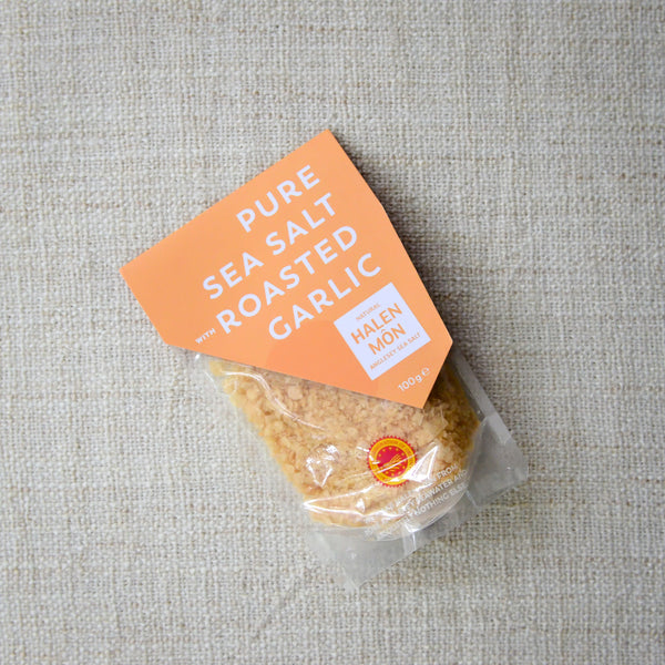 Halen Môn Pure Sea Salt with Roasted Garlic 100g – Foster Foods